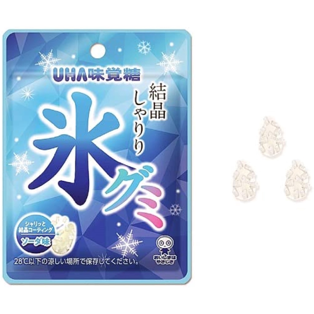 【direct from Japan】[Sales channel limited product] UHA Mikakuto ice gummy soda flavor 40g x 10 ...