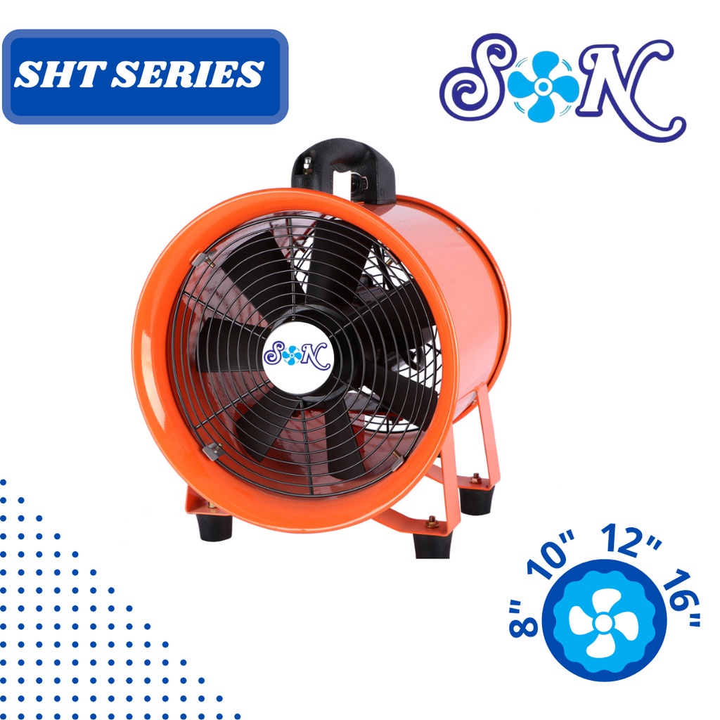 อะไหล่พัดลม SHT-20 , SHT-25 , SHT-30, SHT-40 พัดลมท่อดูดเป่า 8 นิ้ว 10 นิ้ว 12นิ้ว 16นิ้ว ...