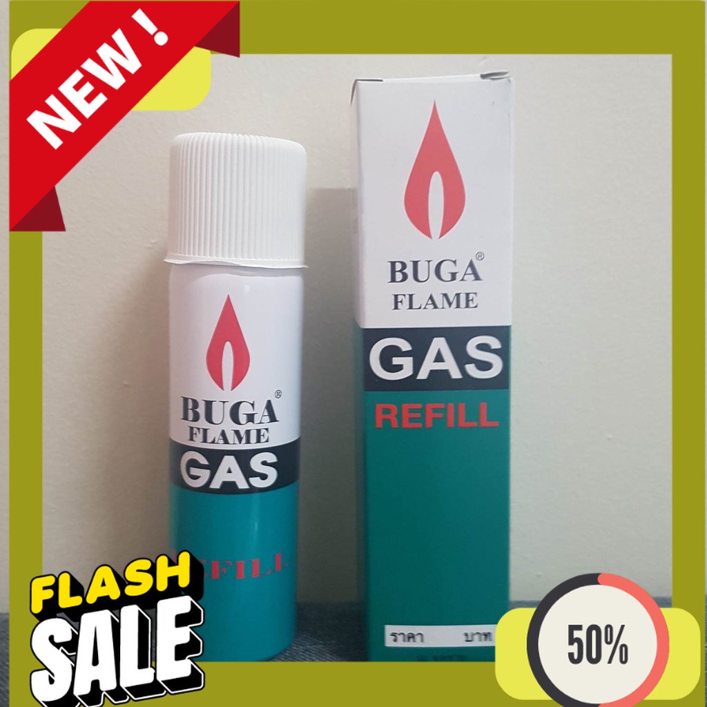 Refill Gas แก๊สกระป๋อง Buga แก๊สเติม แก๊สเติมไฟแช็ค กระป๋องแก๊สพกพา ...