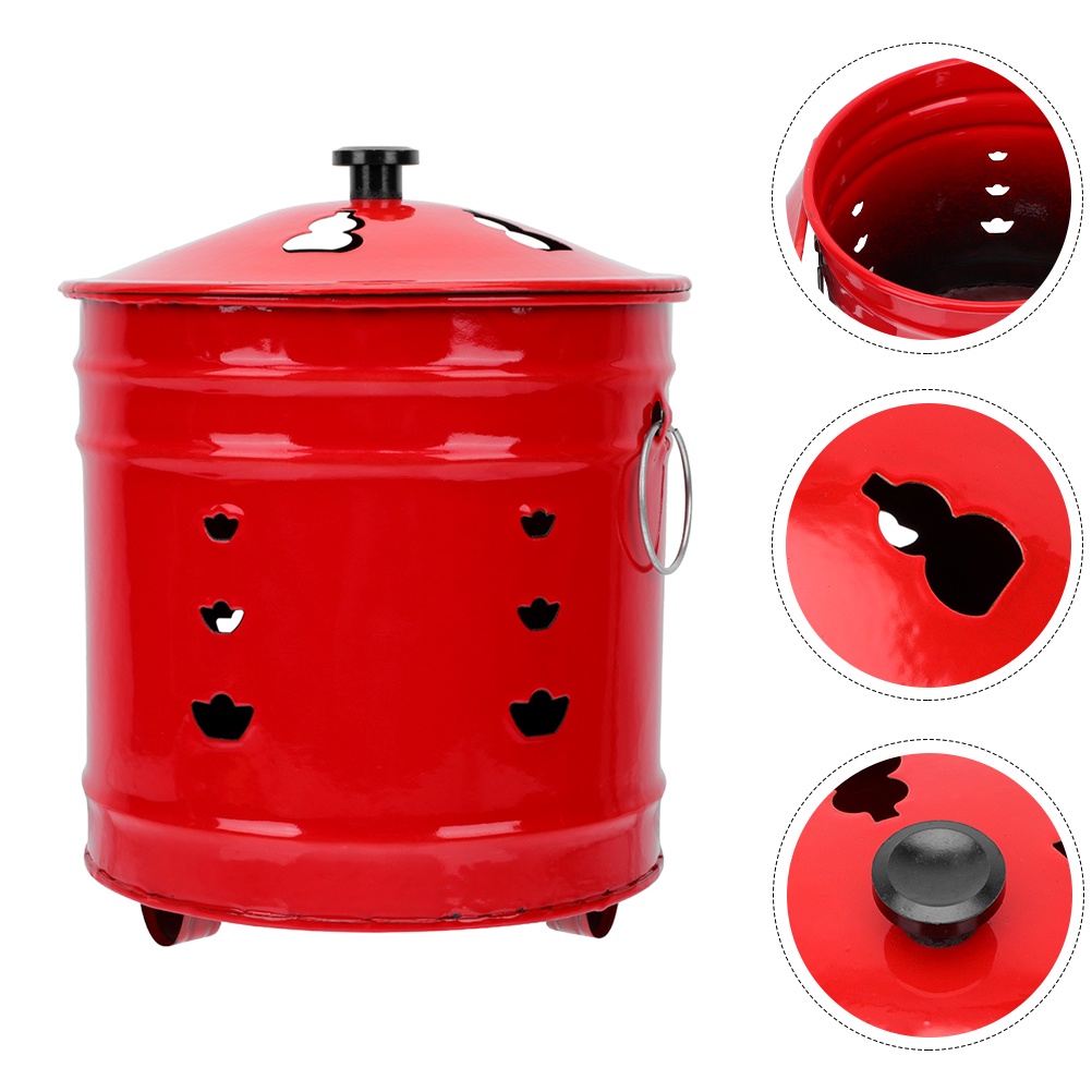 Trash Bin Outdoor Paper Buckets Incinerator Can Fire Pit | Shopee Thailand