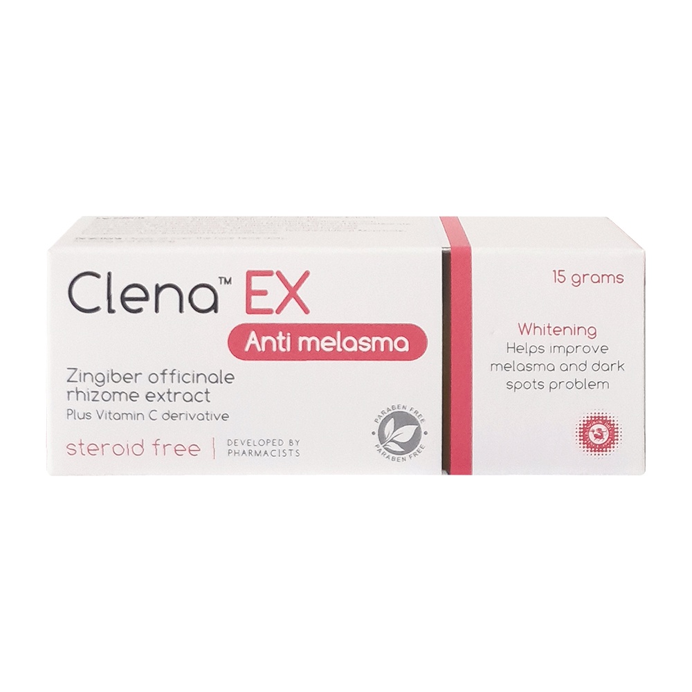 Clena Ex Anti melasma 15 g ครีมลดฝ้า กระ ลดจุดด่างดำ หมองคล้ำ ช่วยบำรุงผิวให้กระจ่างใส ขนาด 15 ...