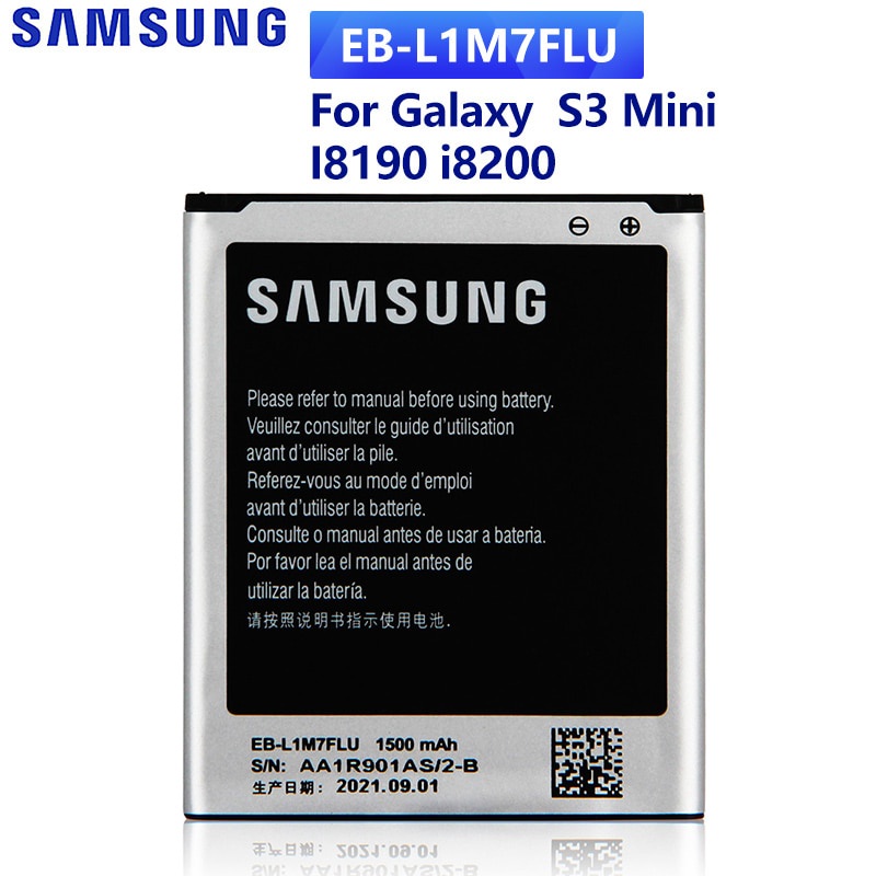 SAMSUNGแบตเตอรี่ทดแทนEB-L1M7FLUสำหรับSamsung Galaxy S3 Mini S3Mini GT ...
