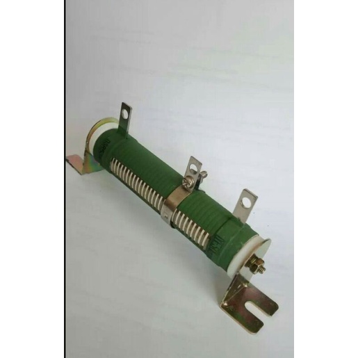 50 W10R (10โอห์ม) รีซิสเตอร์แบบไววาวปรับค่าได้ ตัวต้านทาน เซรามิกสีเขียว ขนาดยาว12x2.5CM ...