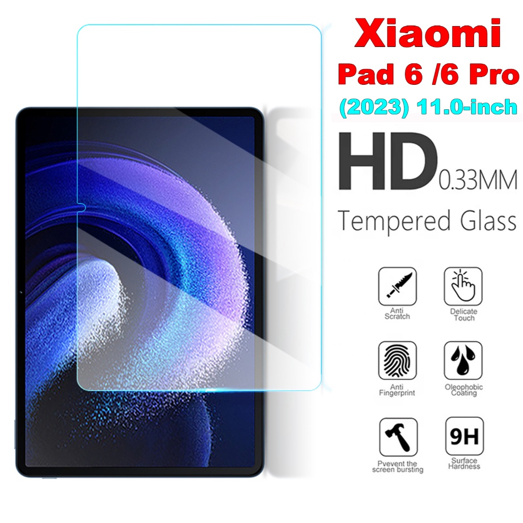 ฟิล์มกระจกนิรภัยกันรอยหน้าจอ 9H HD คุณภาพสูง สําหรับ Xiaomi Pad 6 (2023) 11.0 นิ้ว Mi Pad6 Pro ...