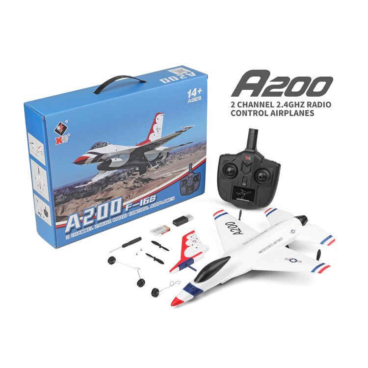 A200 Remote Glider F16 RC Fighter EPP Foam Six Axis Gyro Fixed Wing ...