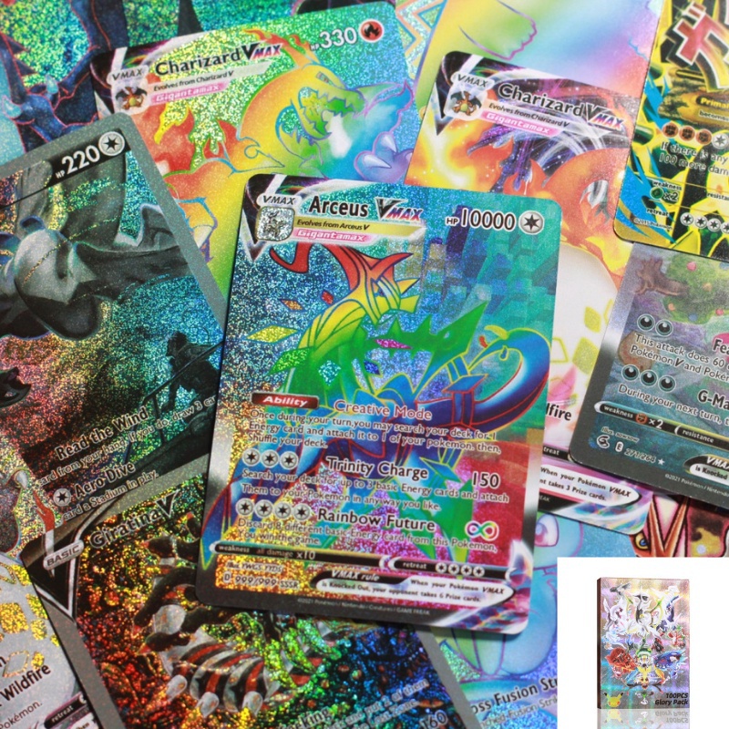 การ์ดโปเกมอน Vmax Vstar GX Mega 20-100 ชิ้น | Shopee Thailand