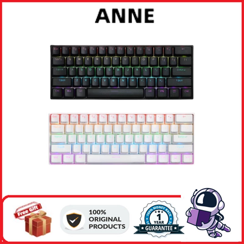 Anne PRO 2 คีย์บอร์ดไร้สาย มีไฟแบ็คไลท์ RGB | Shopee Thailand