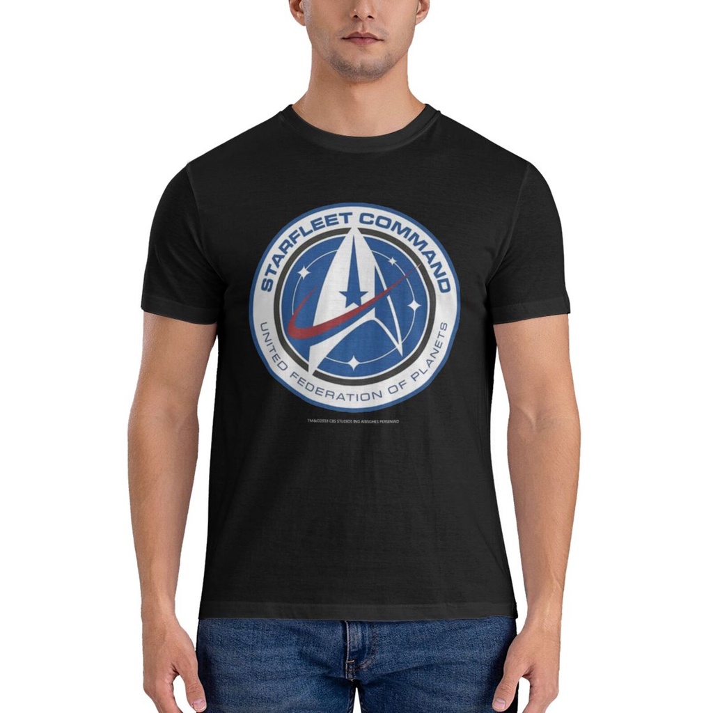 Star Trek Discovery Starfleet Command Design เสื้อยืดบุคลิกภาพที่กําหนด ...