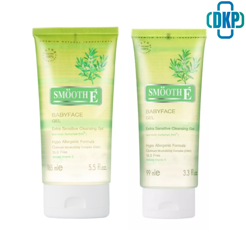 Smooth E Baby face gel 99 ML. / 165 ML สูตร EXtra Sensitive Cleansing ...
