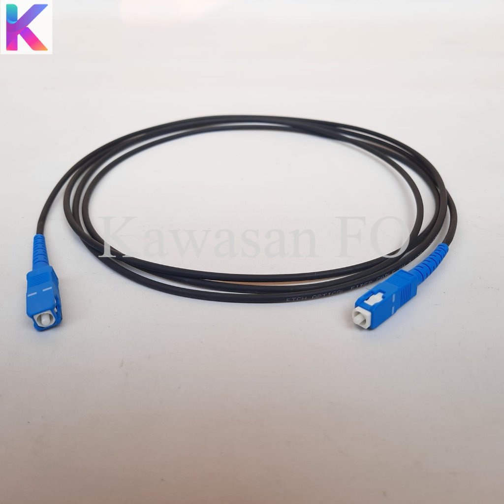 Hitam Sc UPC Outdoor Patchcord Patchor 2 เมตร 3 มม. / สายแพทช์สีดํา ...