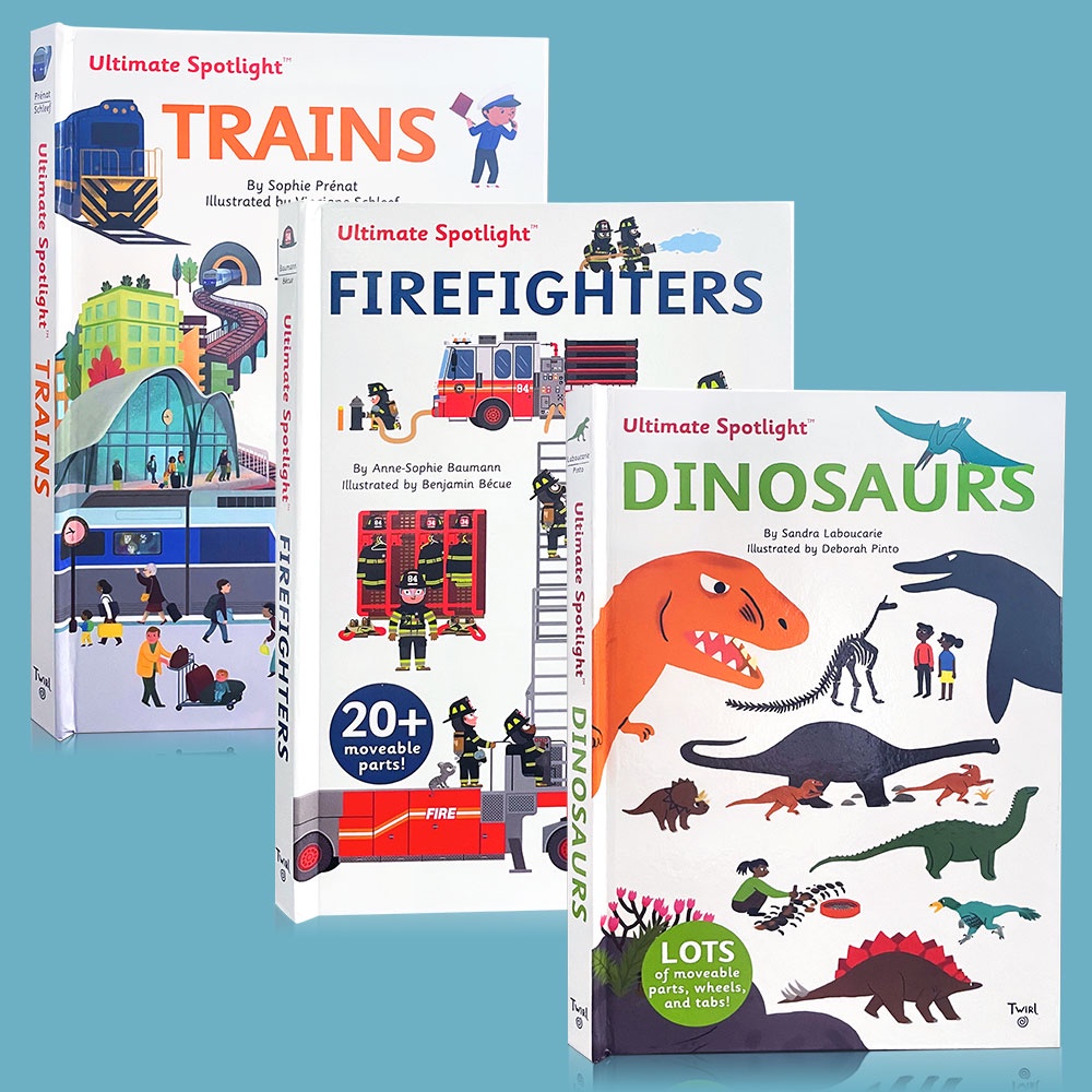 ใหม่! Ultimate Spotlight Book Series : Firefighters ,Trains , Dinosaurs ...