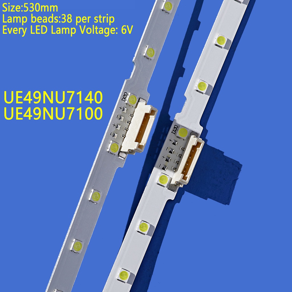 แถบไฟแบ็คไลท์ LED สําหรับ Samsung 49NU7100 49NU7300 UE49NU7100 BN96 ...