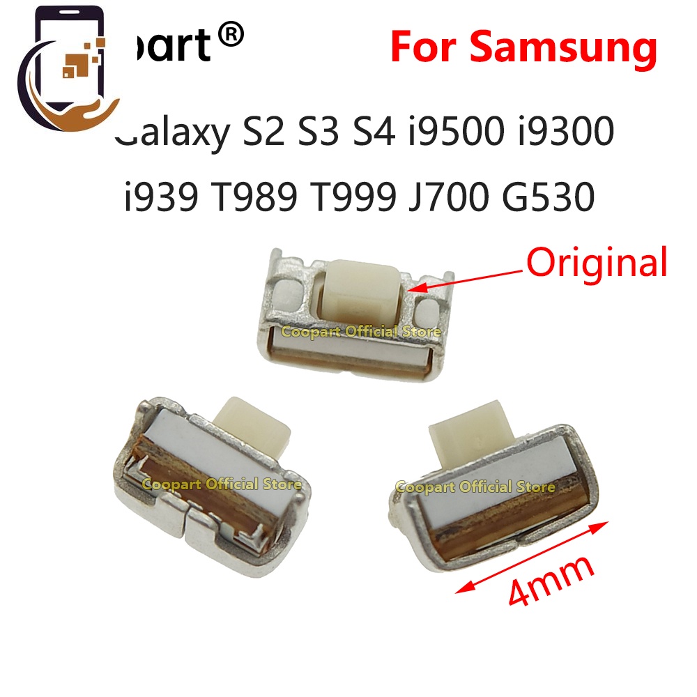 5-100pcs 4 มม.สวิทช์ Key On Off ปุ่มสําหรับ Samsung Galaxy S2 S3 S4 ...
