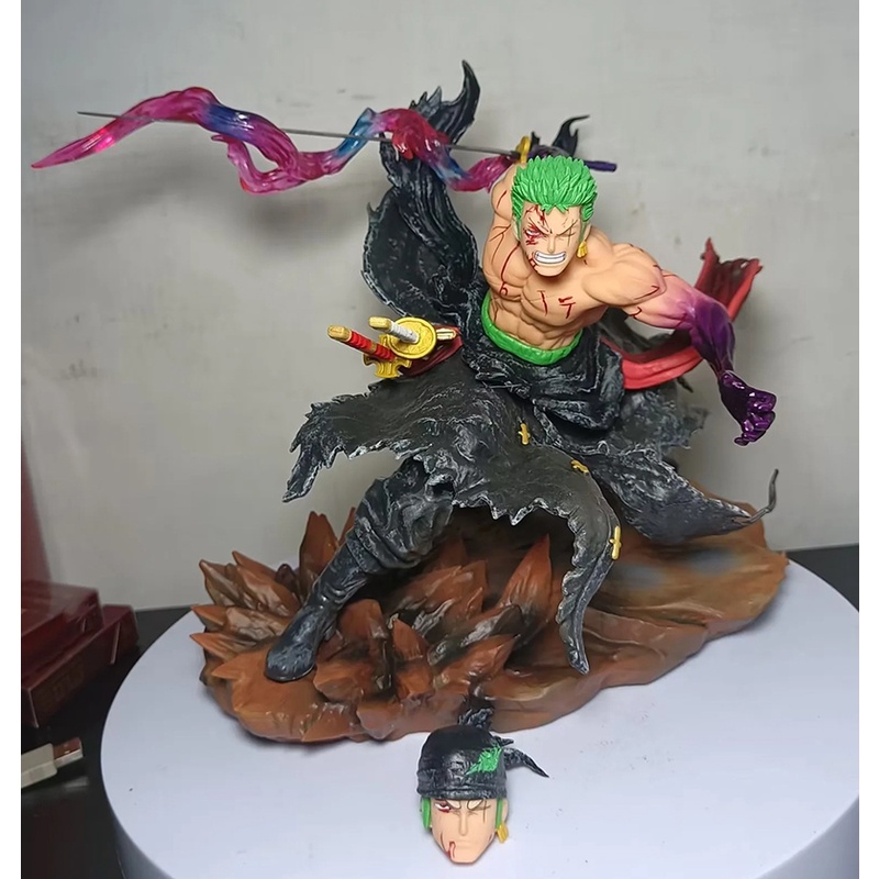 ฟิกเกอร์อนิเมะ One Piece Bathing Blood Zoro Gk Figure One Knive Flow ...