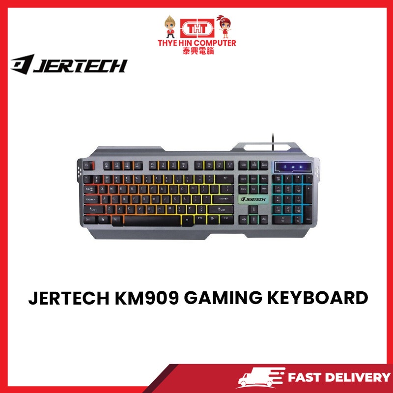 E13 JERTECH KM909 คีย์บอร์ดเกมมิ่ง ฟูลไซซ์ USB | Shopee Thailand