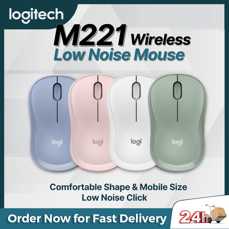 เมาส์ออปติคอลไร้สาย M221 MINI 2.4GHz 1000DPI พร้อมตัวรับสัญญาณ USB ...