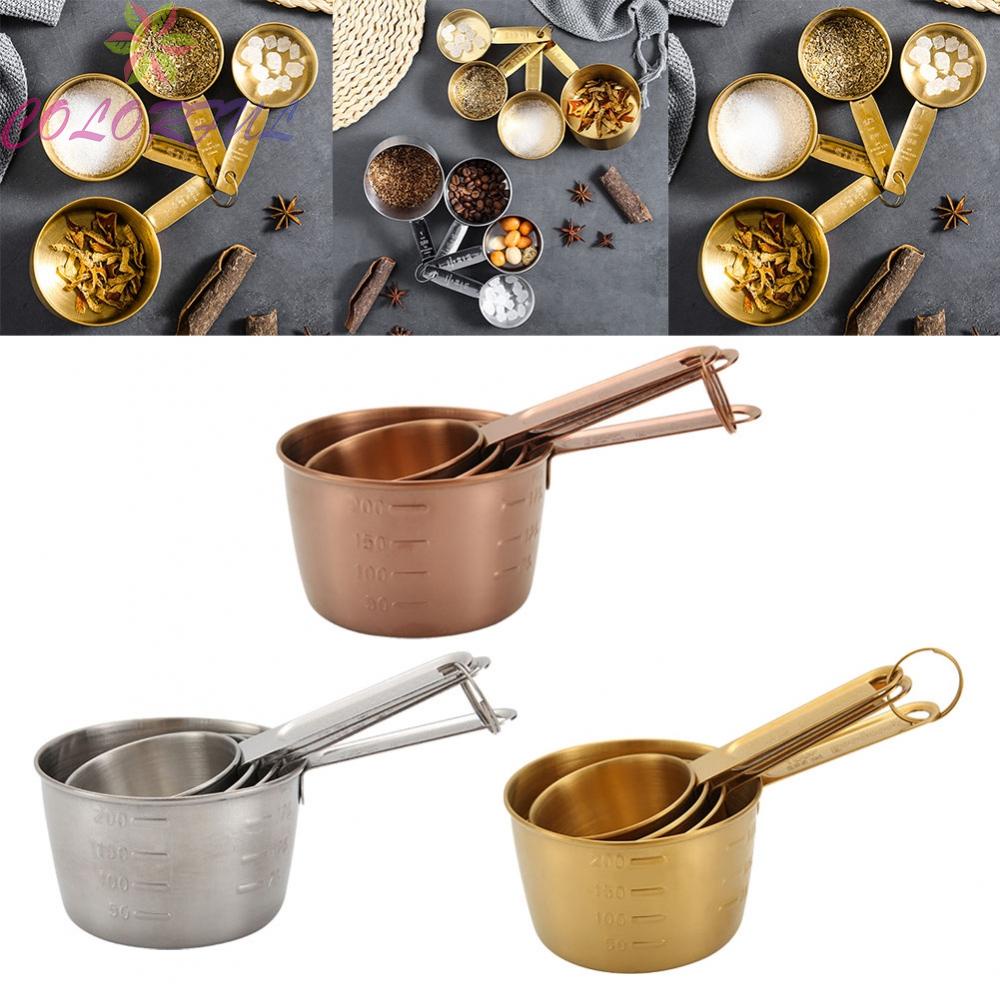 【COLORFUL】Graduated Measuring Cup Stainless Steel Measuring Cup Baking ...