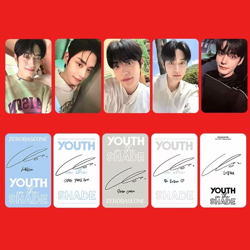 โปสการ์ด ZB1 Debut Album YOUTH IN THE SHADE Photocards ZEROBASEONE Lomo Cards Zhang Hao Jiwoong ...