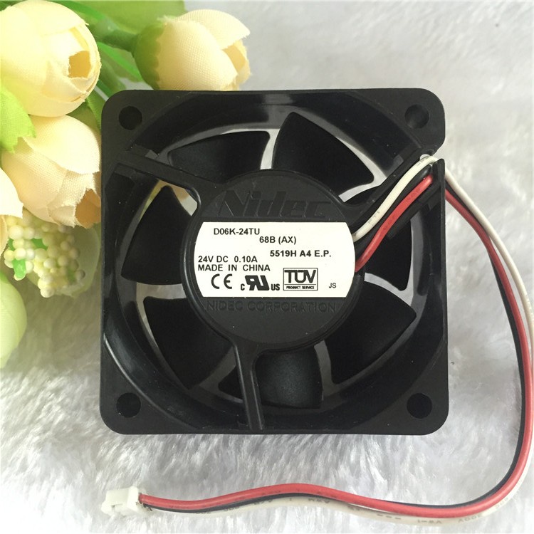 จัดส่ง 24 ชั่วโมง = Nidec พัดลมอินเวอร์เตอร์ 6 ซม. 6025 D06K-24TU 24V 0 ...