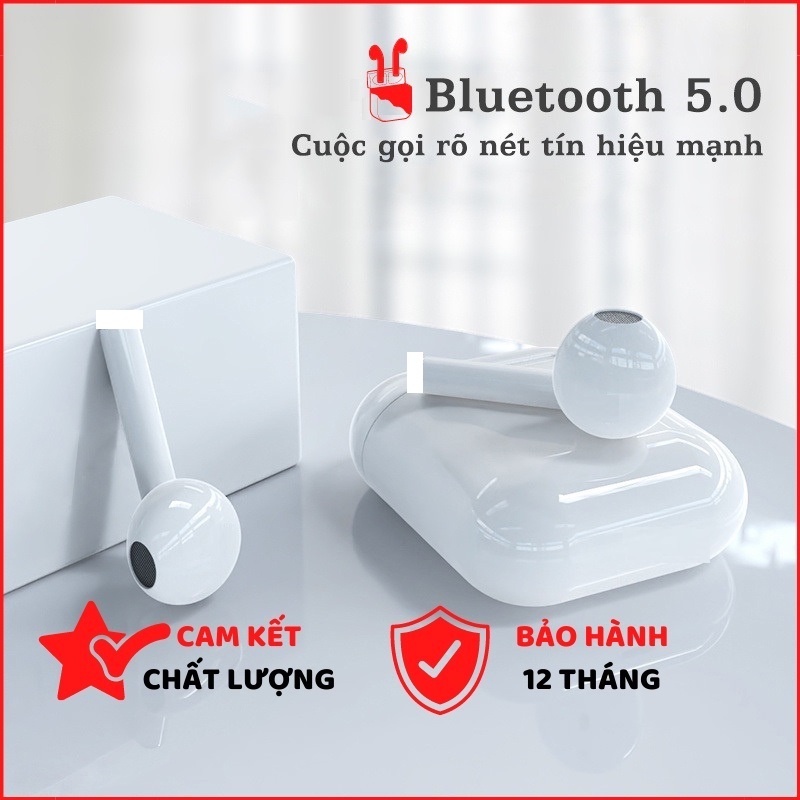 I12 TWS หูฟังบลูทูธไร้สาย 5.0 เครื่องเล่นเพลง i12 Feiy | Shopee Thailand