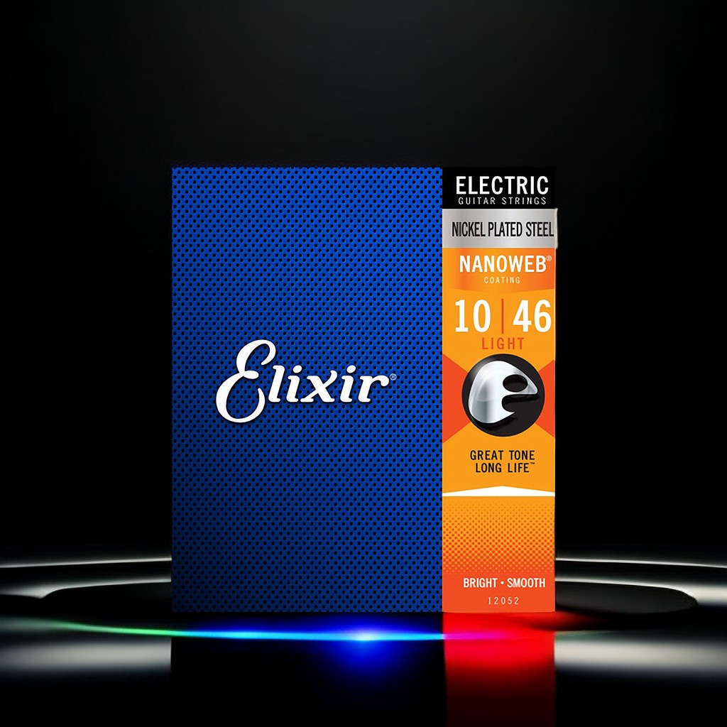 Elixir 12052 สายกีตาร์ไฟฟ้าชุบนิกเกิล 010 .013 .017 .026 .036 .046 ทน ...
