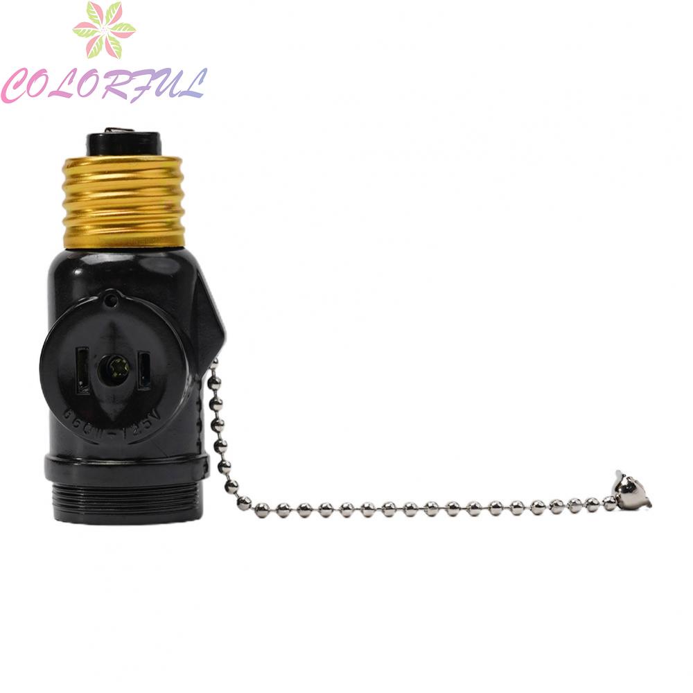 【COLORFUL】Bulb Socket Plastic To Plug Adapter With Switch Base Ac ...