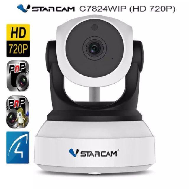Vstarcam กล้องวงจรปิด IP Camera รุ่น C7824 1.0 Mp and IR Cut WIP HD ONVIF (สีขาว/ดำ) | Shopee ...