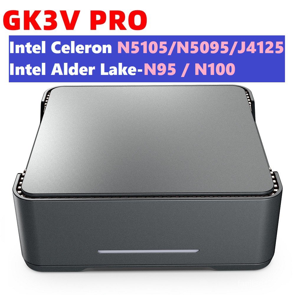Gk3v มินิพีซี Intel Celeron N5105 N5095 J4125 Alder Lake N95 N100 Mini PC VS minis 12 pro N100 ...