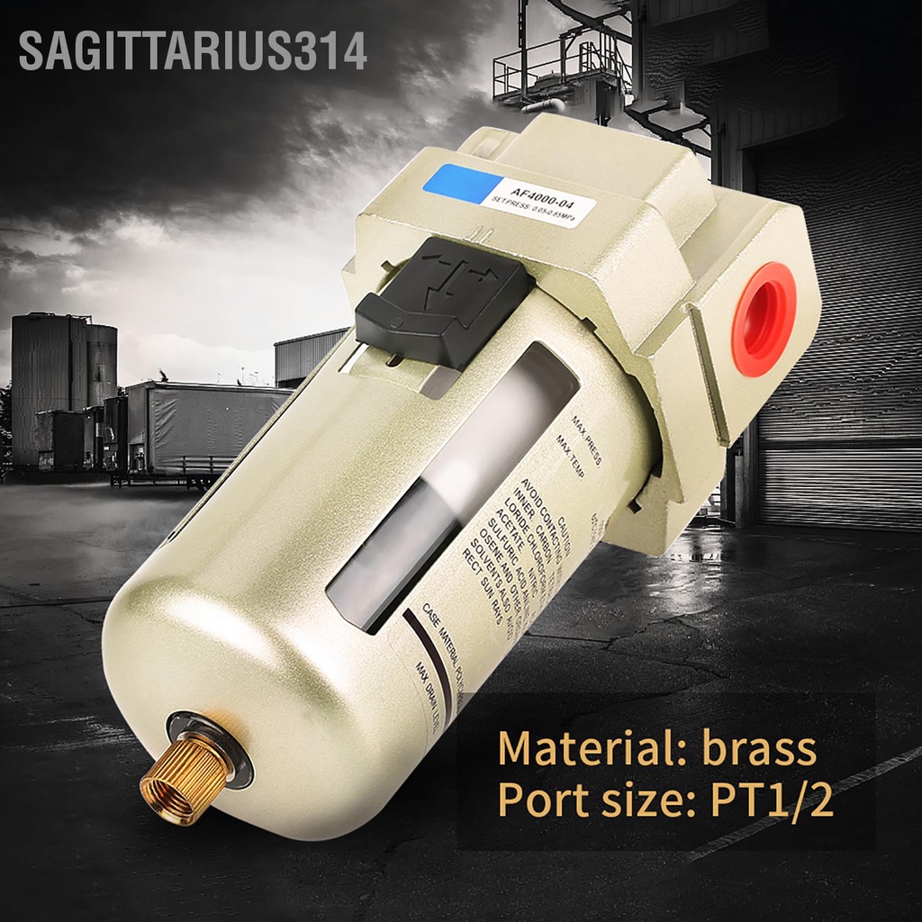 Sagittarius314 1 pcs AF4000-04 PT1/2 Air Filter Source Processing ...