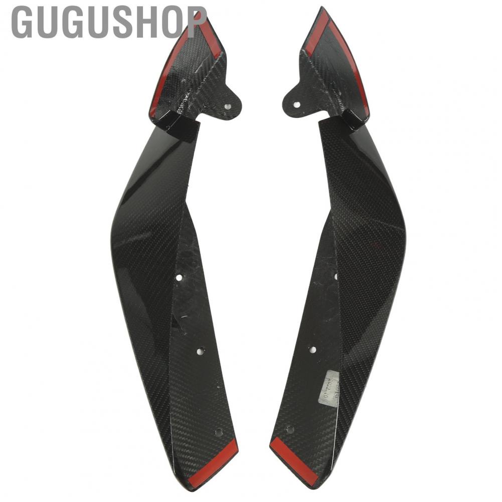 Gugushop Front Bumper Side Lip Splitter Glossy Front Lip Spoiler Clear ...