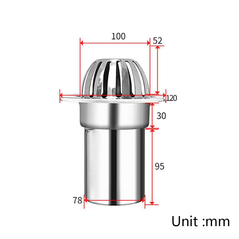 【COLORFUL】Stainless-Steel Balcony Drainage Roof Detachable Floor Drain ...