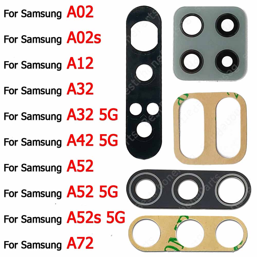อะไหล่เลนส์กล้องด้านหลัง แบบเปลี่ยน สําหรับ Samsung Galaxy A32 A42 A52 A52s A72 5G A02 A02s A12 ...