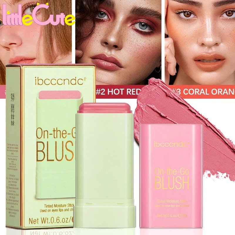 Multi-purpose Silky Smooth Cheek Tint / 3 สี Facial Blush Stick / Eyes ...