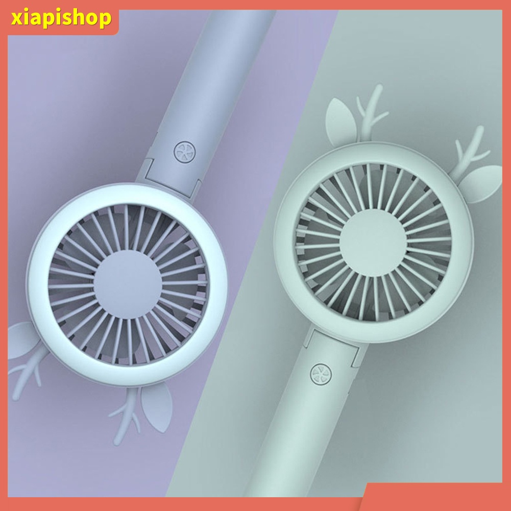 {XIAPI} พัดลมระบายความร้อน แบบมือถือ พับได้ มีไฟ LED ชาร์จ USB ขนาดพกพา ...