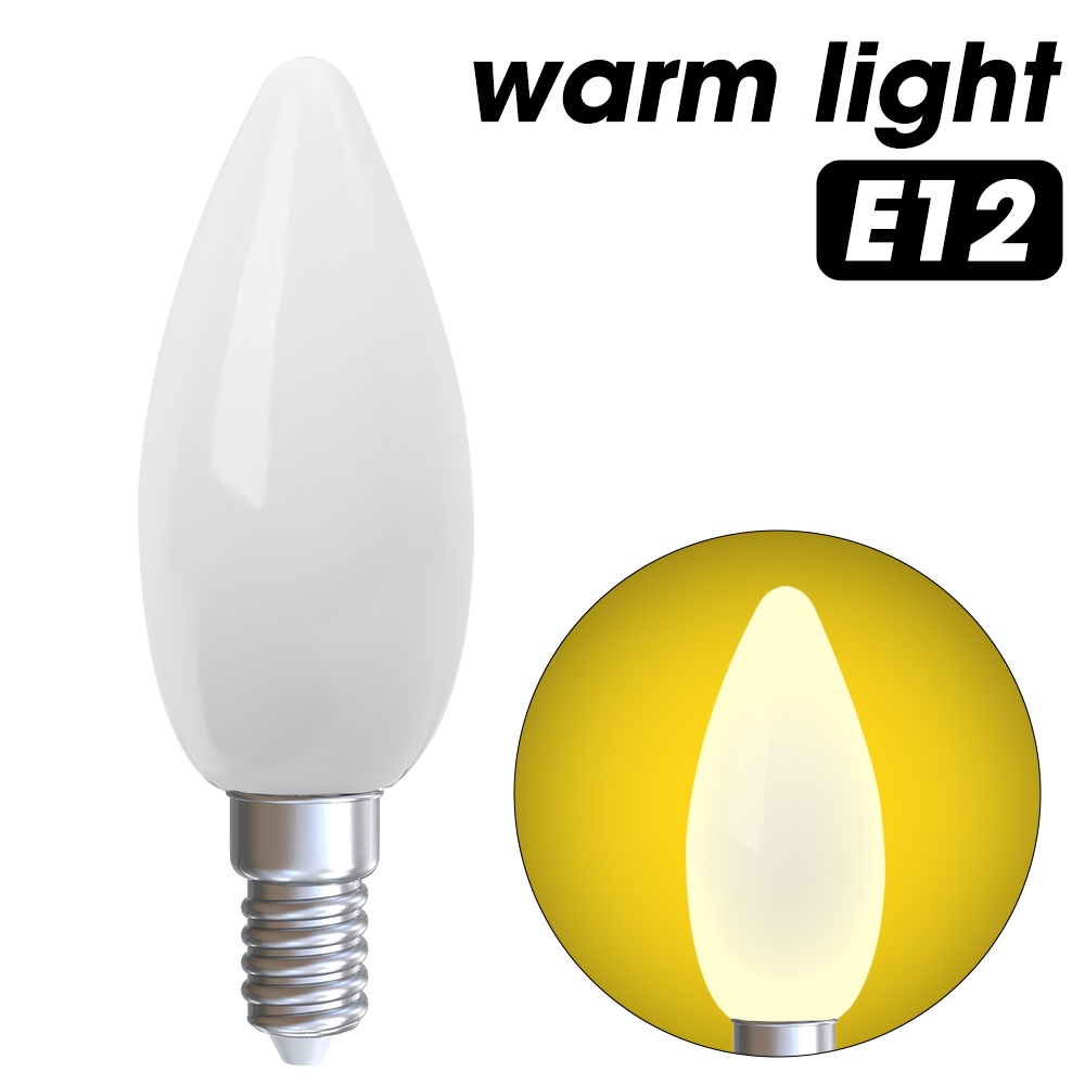 หลอดไฟ LED E14/E12 แบบสกรู ความสว่างสูง ขนาดเล็ก สําหรับตู้เย็น ตู้โชว์ โคมไฟระย้า ตกแต่งบ้าน ...