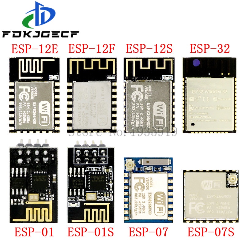 โมดูลรับส่งสัญญาณไร้สาย พอร์ตอนุกรม ESP8266 ESP-01 ESP-01S ESP-07 ESP ... โมดูลรับส่งสัญญาณไร้สาย พอร์ตอนุกรม ESP8266 ESP-01 ESP-01S ESP-07 ESP ...