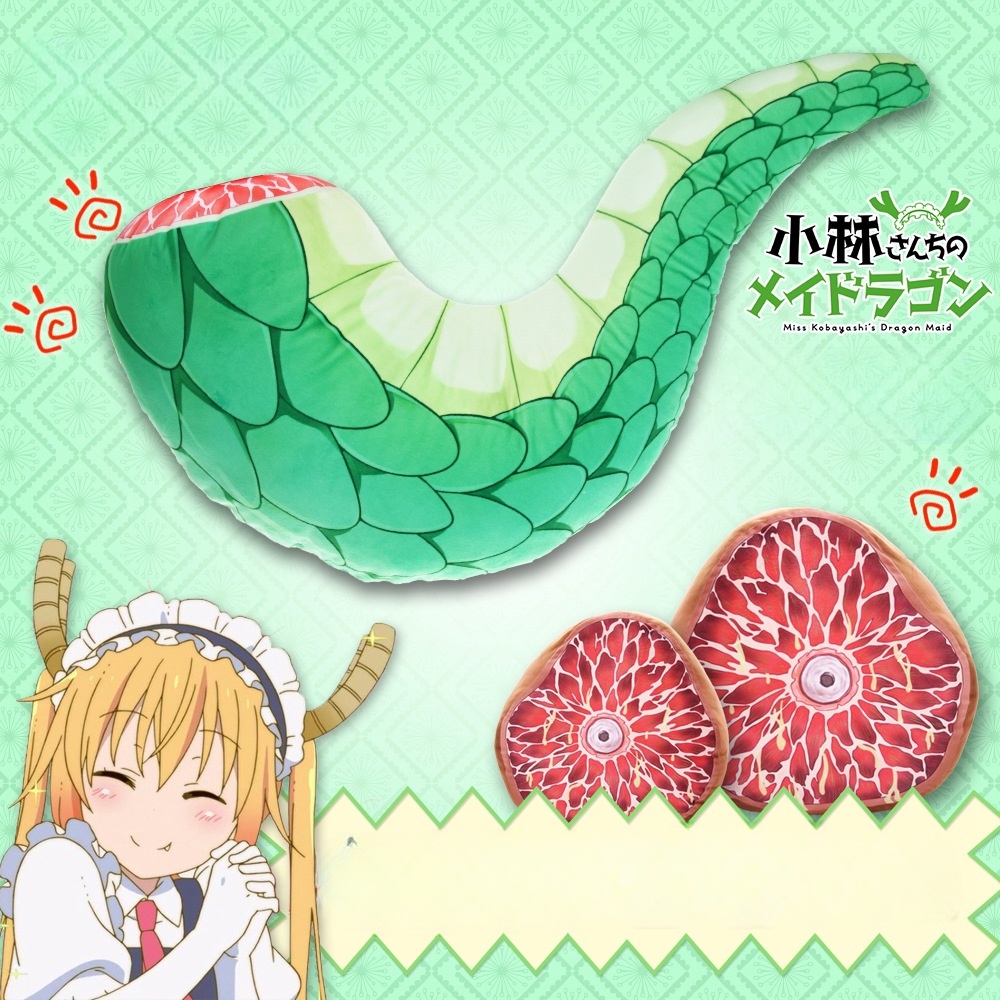 Miss Kobayashis Dragon Maid Kobayashi Toru Tohru Tail หมอนตุ๊กตาของเล่น ...