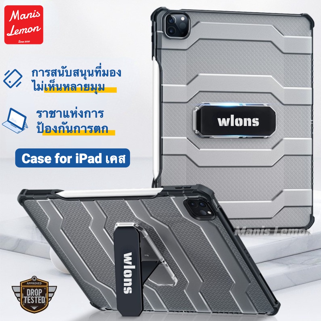 ขาตั้งและ เคส สําหรับ Case for iPad Mini 6 Air 5 4 Pro 11 Gen 7 8 9 2022 สำหรับ ใส ไอแพด ใส่ปาก ...