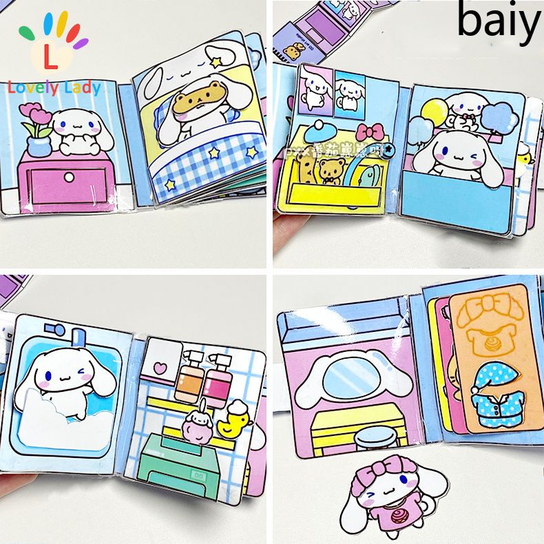 Origami Kuromi Sanrio Cinnamoroll Pochacco Kuromi Quiet Book HelloKitty ...