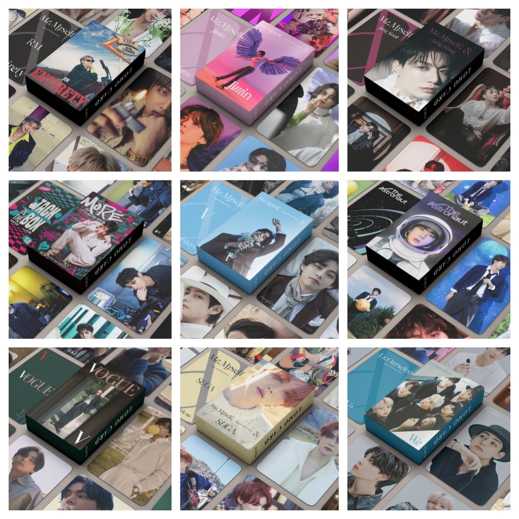 โปสการ์ดโลโม่ BTS Solo Photocards 2023 V JUNKOOK JIMIN SUGA JIN RM J ...