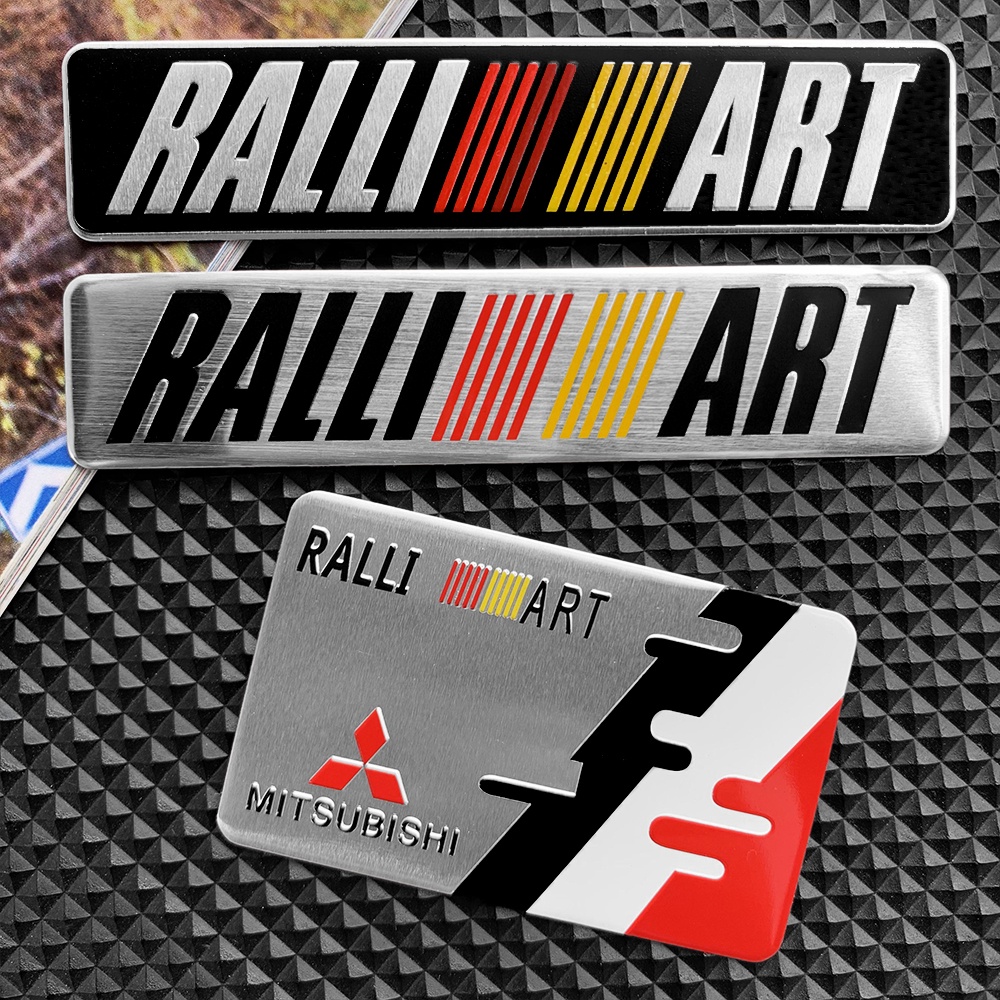 Ralliart สติกเกอร์อลูมิเนียม ลายตราสัญลักษณ์ 3D สําหรับติดท้ายรถยนต์ ...