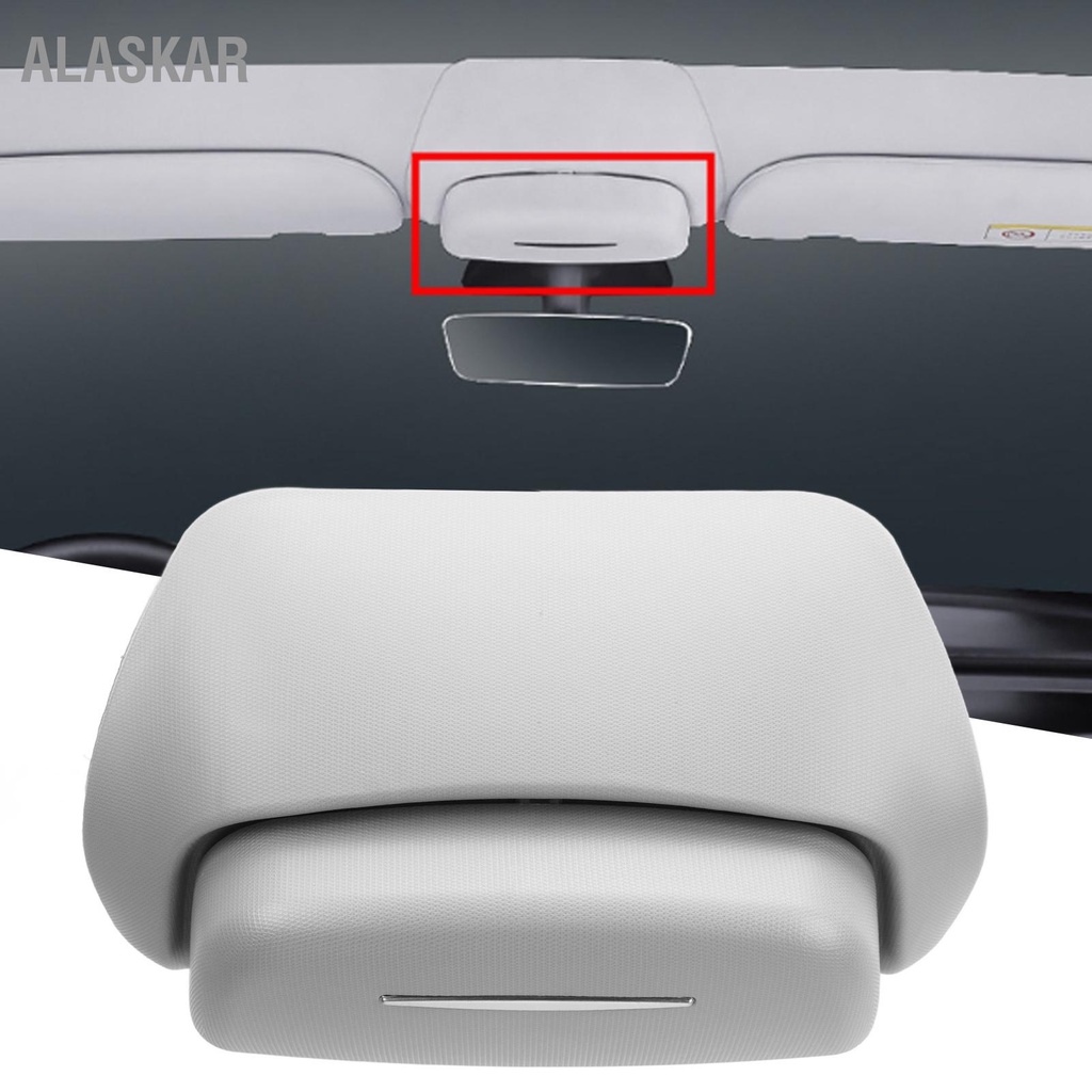 ALASKAR กล่องใส่แว่นตารถยนต์ Flocking กล่องเก็บแว่นกันแดดสำหรับ Tesla ...