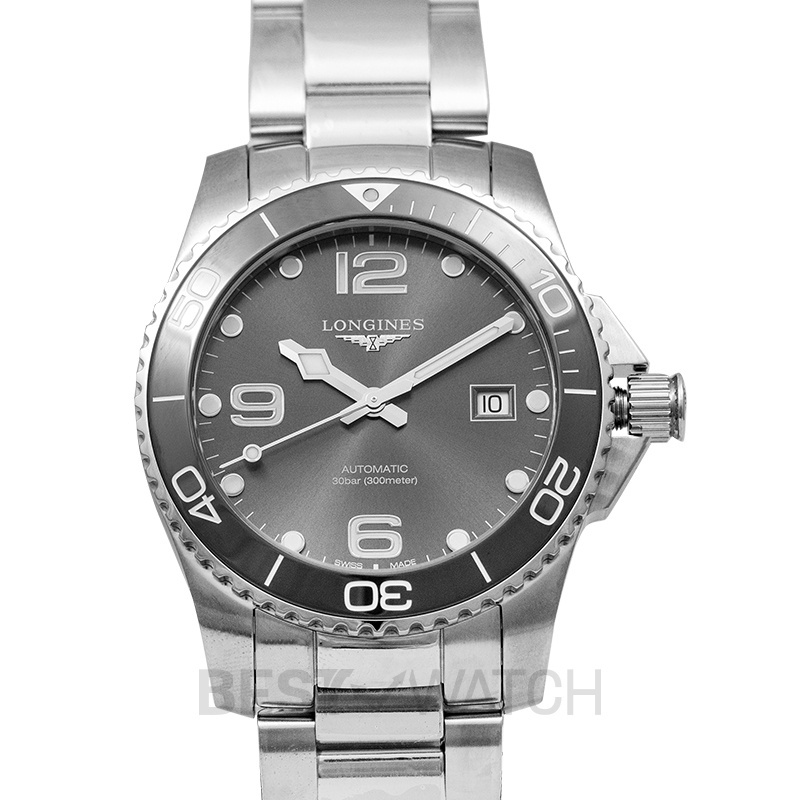 Longines Hydroconquest L37814766 นาฬิกาข้อมือ หน้าปัดสีเทา ของแท้ ...