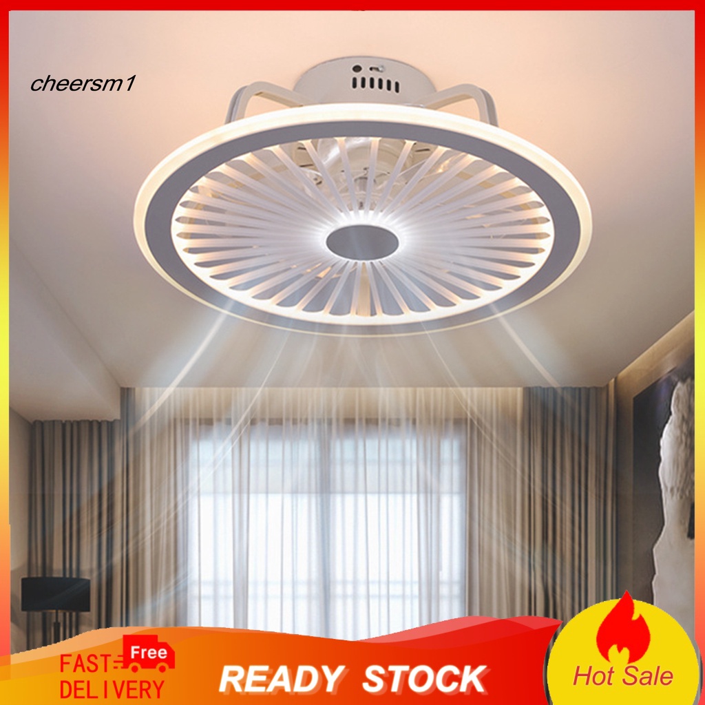 Cheerp โคมไฟติดเพดาน พัดลม แสงวอร์มไวท์ มัลติฟังก์ชั่น สามสี ปรับได้ ...
