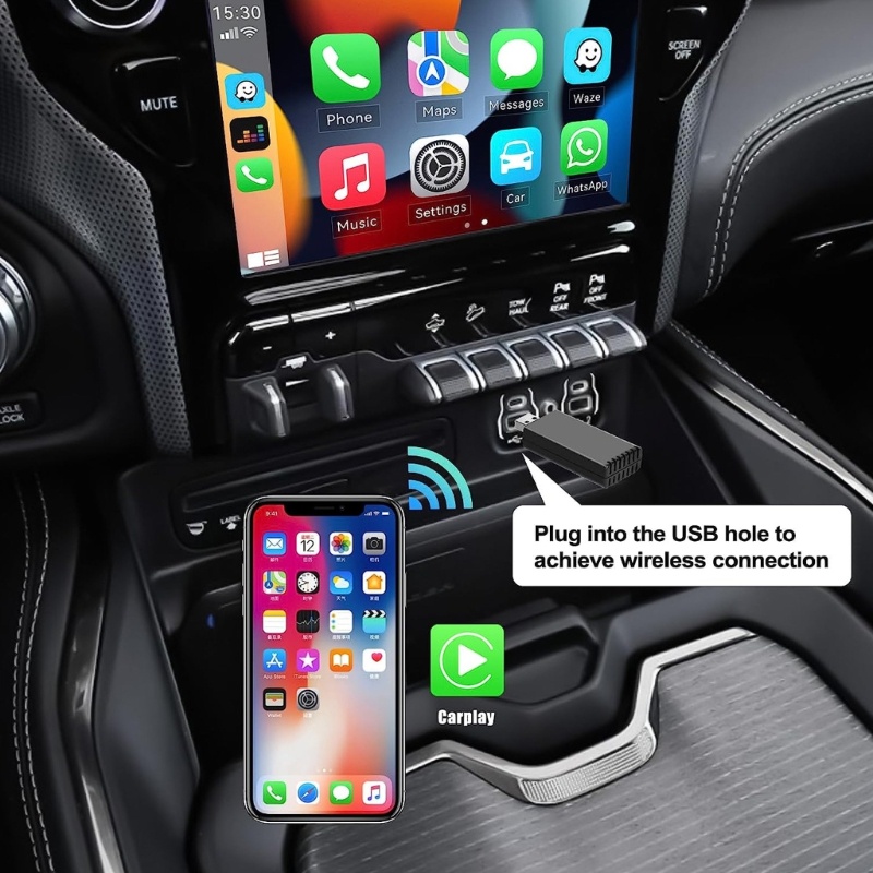Edb* USB Dongle Wired To Car Play Adapter Converter ระบบอัจฉริยะ AIBox ...
