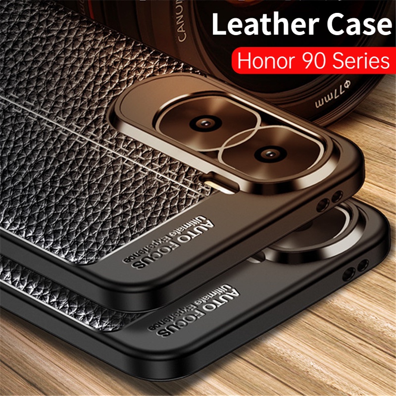 เคสโทรศัพท์มือถือหนัง ซิลิโคนนิ่ม TPU กันกระแทก สําหรับ Honor 90 Pro 5G 2023 Lite Honor90 90Pro ...