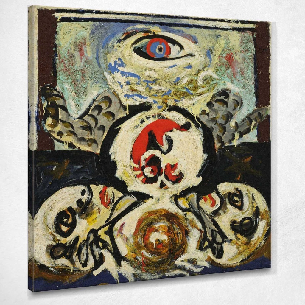 ภาพแคนวาส ตกแต่งบ้าน กรอบลอย Jackson Pollock Bird JSP002 | Shopee Thailand