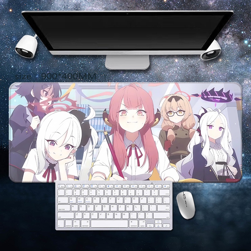 Blue Archive mouse pad oversized sorasaki hina/Misono Mika/Sunaōkami ...