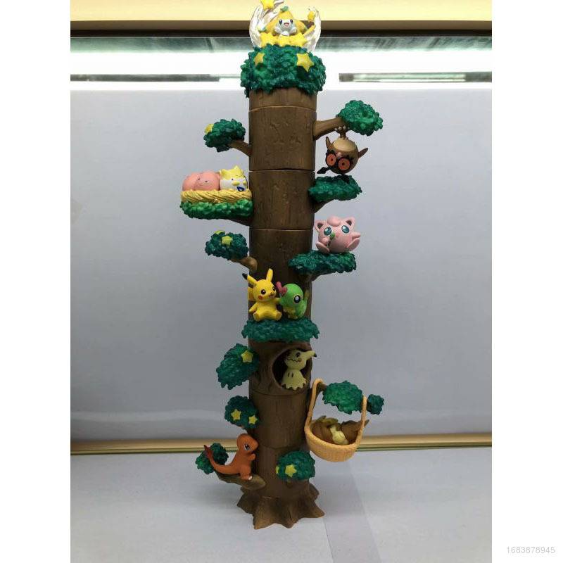 Ns3 โมเดลฟิกเกอร์ ReMeNT Jirachi Tree Stumps Pikachu Jigglypuff ...