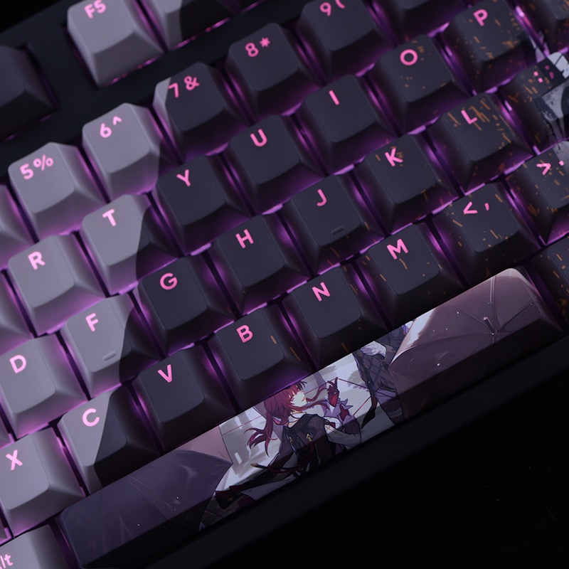 Kafka Keycaps Cherry Profile Honkai Star Rail Anime PBT Dye Sub ...